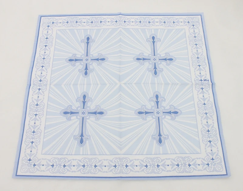 Jesus Cross Patterned Paper Napkins 20 pcs Set