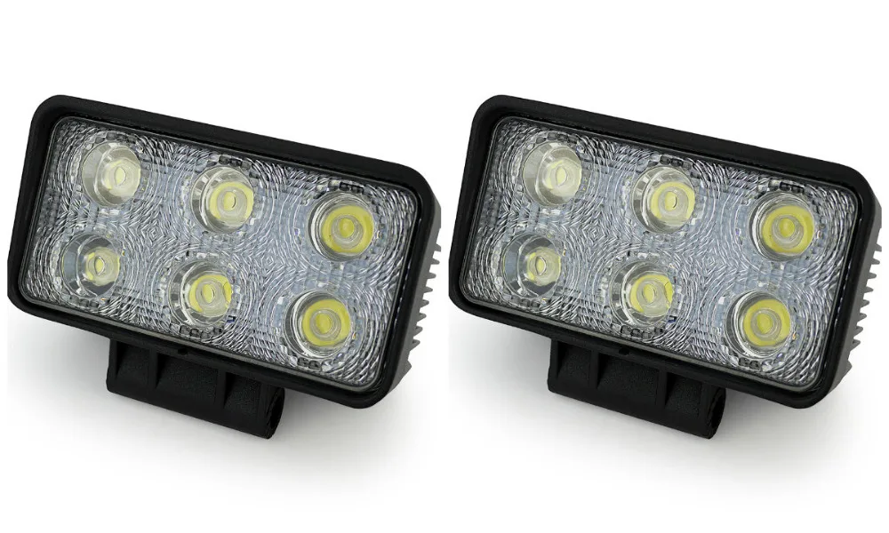 2pcs white 12 volt 18W LED Working Light bulbs worklight driving 12V ...