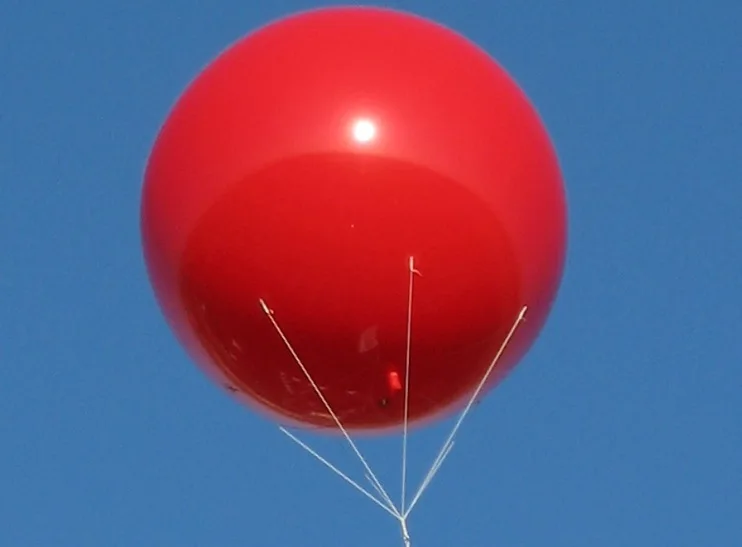 red 2.0m dia helium balloon for sale / giant helium balloon / your logo ...