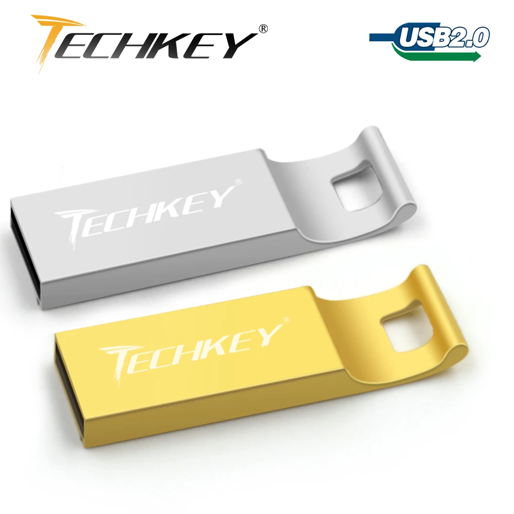 Nuevo TECHKEY flash usb 64 gb pen drive 16 gb 32 gb pendrive 8 gb ...