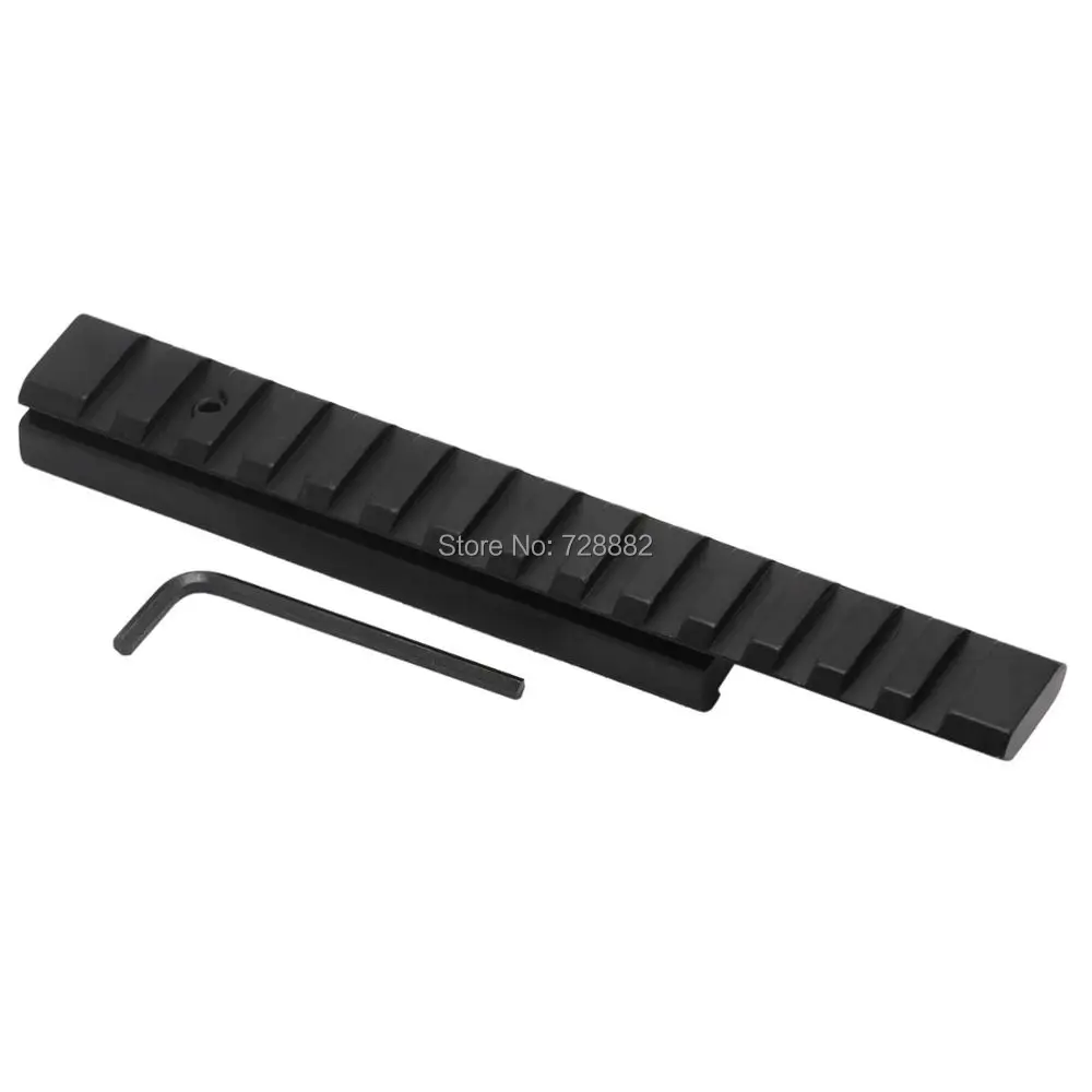 Tactical 11mm Dovetail to Weaver Picatinny Extension Riser Rail Base ...