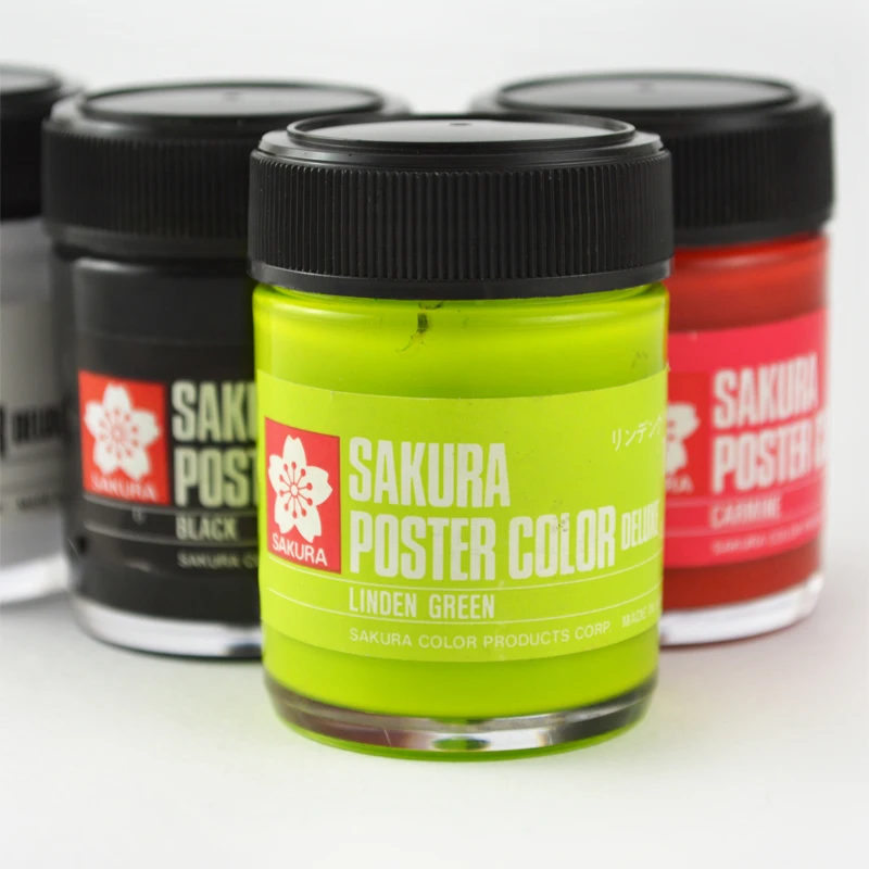SAKURA POSTER COLOR Deluxe Water Color Paint 45ml Japan - buy at the ...