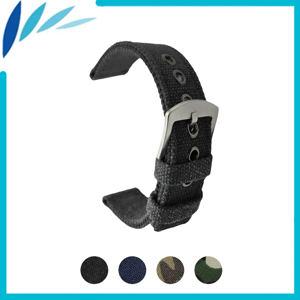Nylon Nato Watchband 20mm 22mm for IWC Watch Canvas Fabric Strap Wrist ...