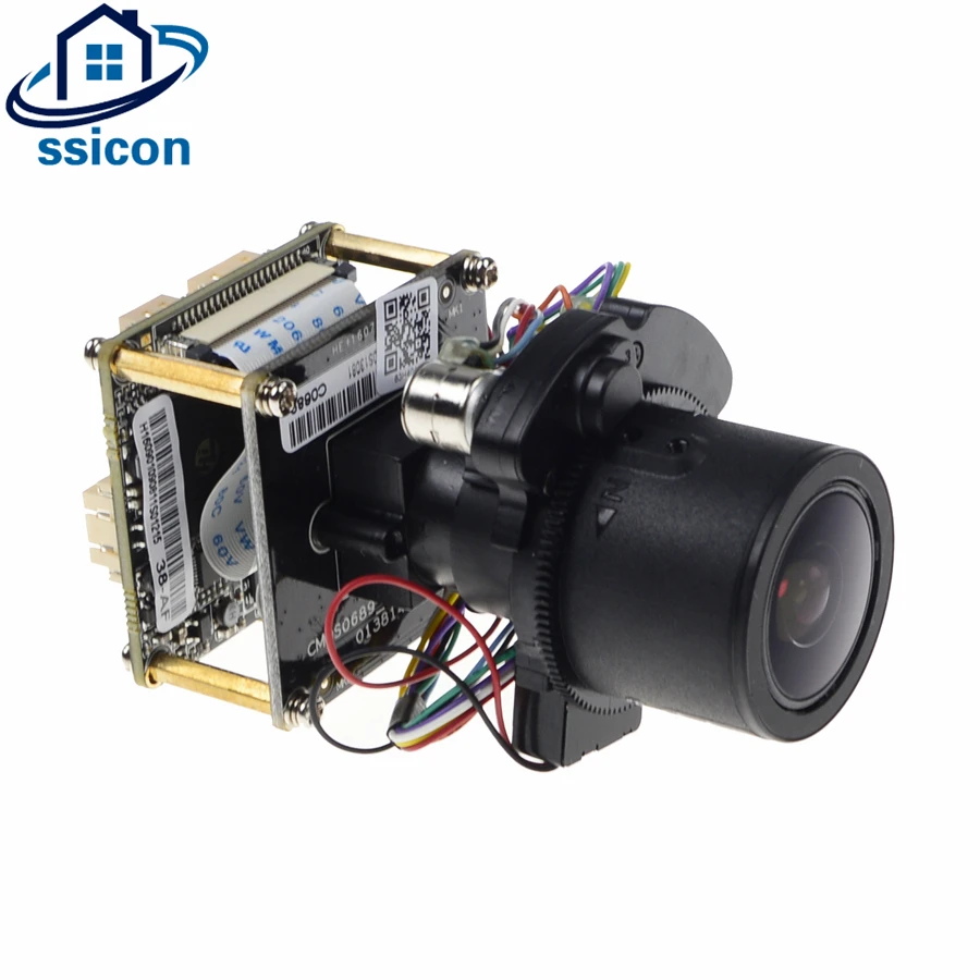 SSICON HI3516D+1/3'' OV4689 CMOS IP Camera Module PCB Board + Cable 4MP ...
