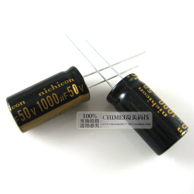 Electrolytic capacitor 1000UF 50V Volume 13X25MM Capacitor 13 * 25 mm ...