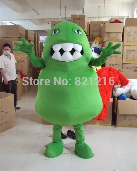 cosplay costumes New Arrival Green Germ Mascot Costume Green Bacteria ...
