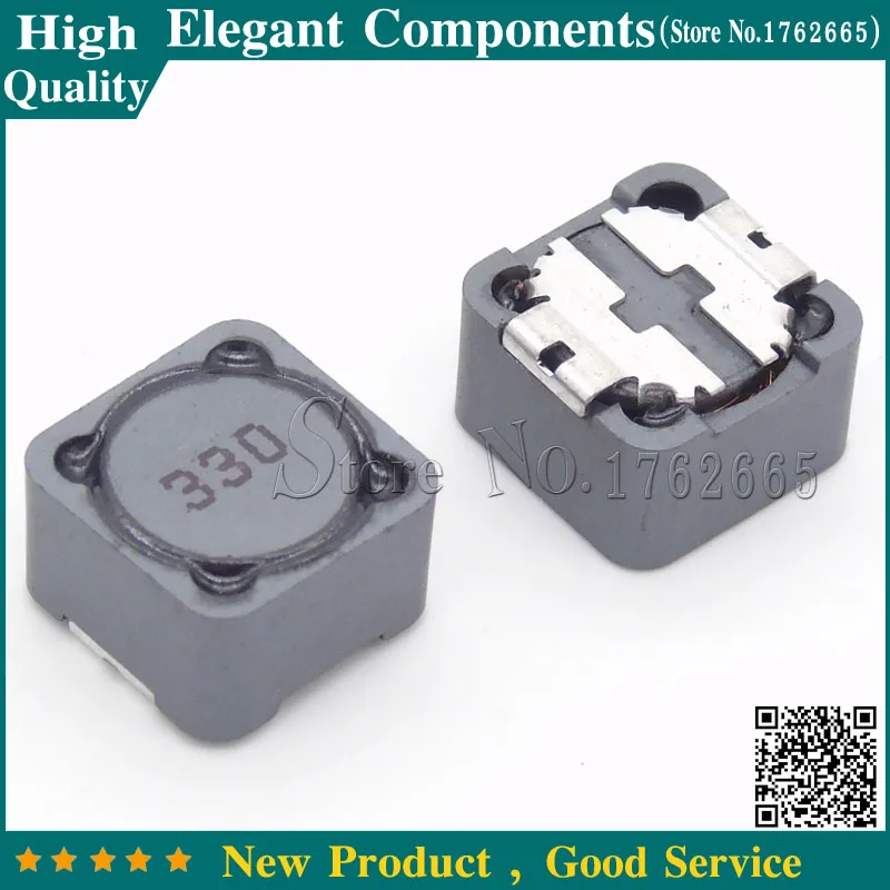 10PCS CD127 33UH 330 Power Inductors Size 12*12*7MM 33 UH Inductor SMD ...