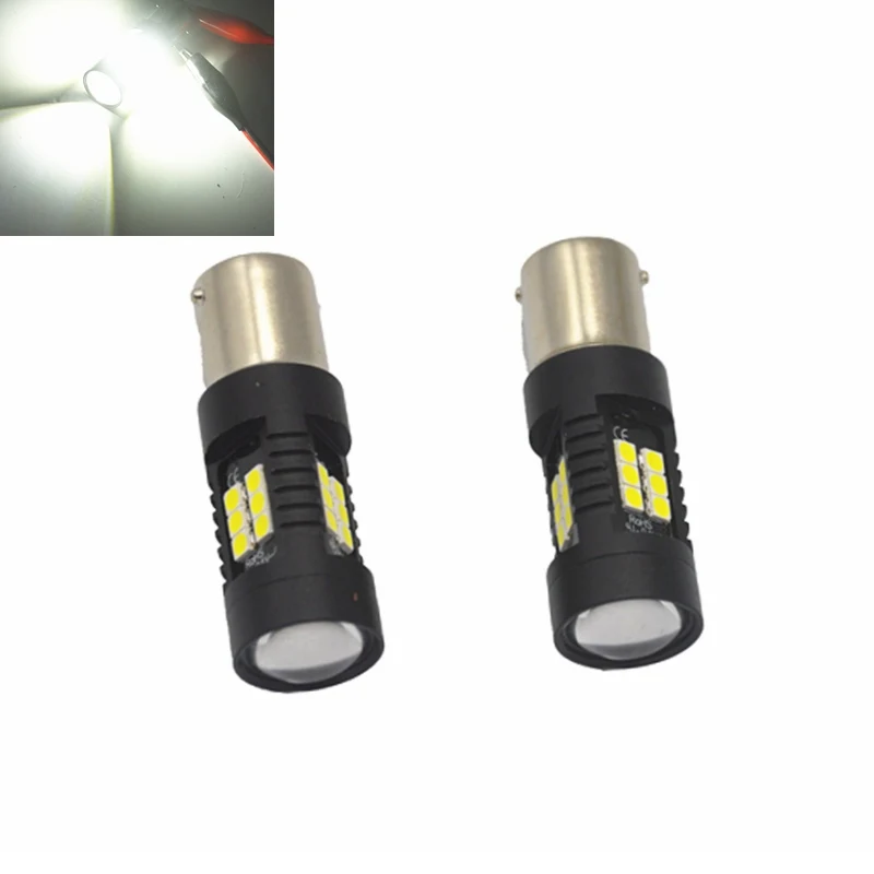 2Pcs 1156 BA15S P21W LED BAU15S PY21W BAY15D LED Bulb 1157 P21/5W R5W ...