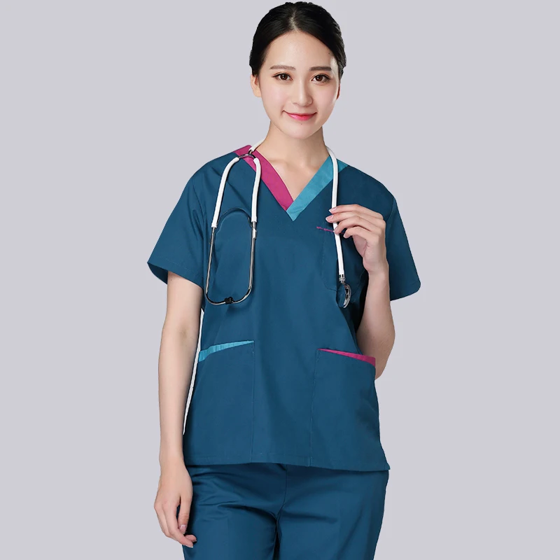 Meidcal scrub suit Hospital surgical clothing doctors nurse Isoiation ...