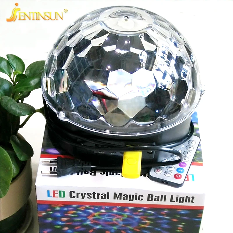 LED Crystal Magic Ball Stage Light Starry Projector USB Night Lights ...