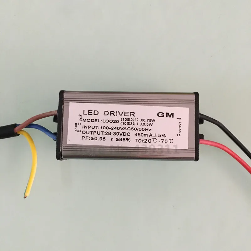 15W/20W/30W IP65 Waterproof Integrated LED Driver Power Supply Constant ...