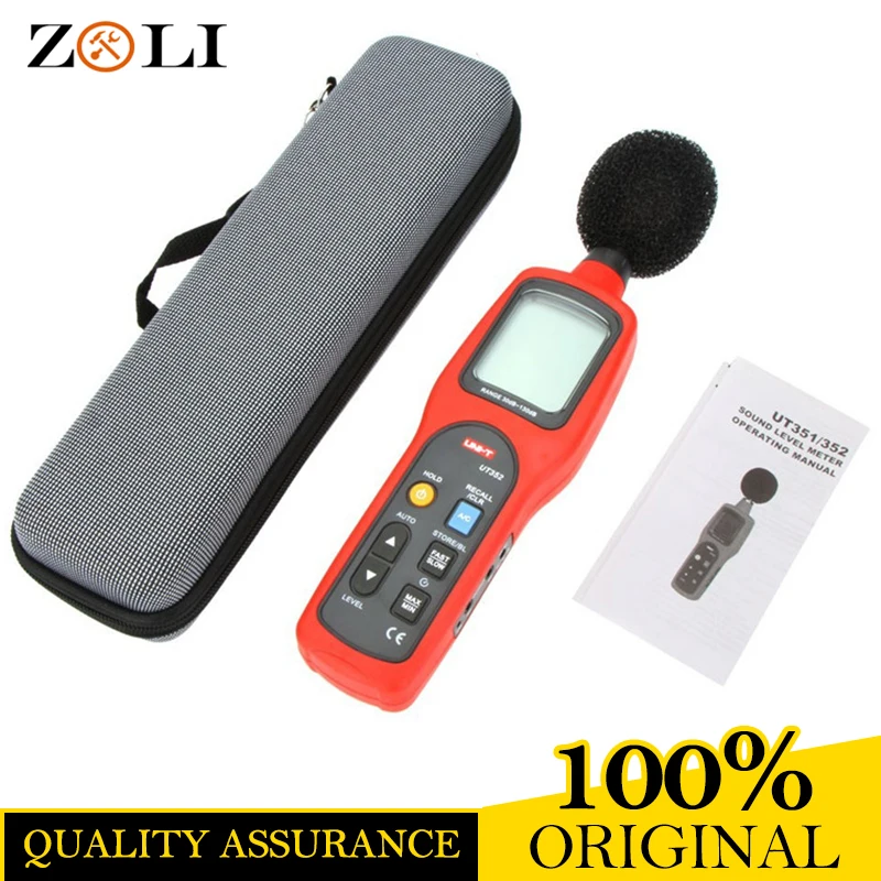 UT352 Digital Sound Level Meter USB Noise Tester meter 30~130dB MAX/MIN ...