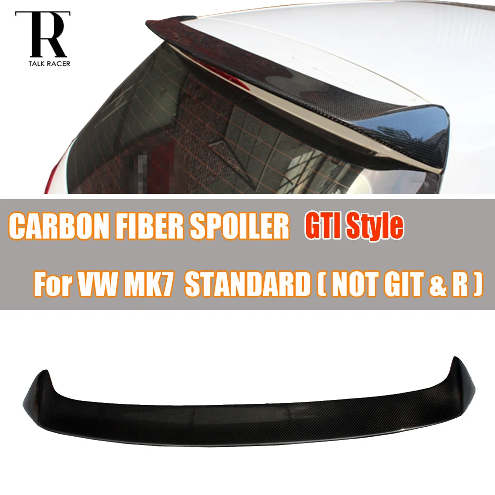 GT Style MK7 Carbon Fiber Rear Roof Wing Spoiler for Volkswagen Golf 7 ...