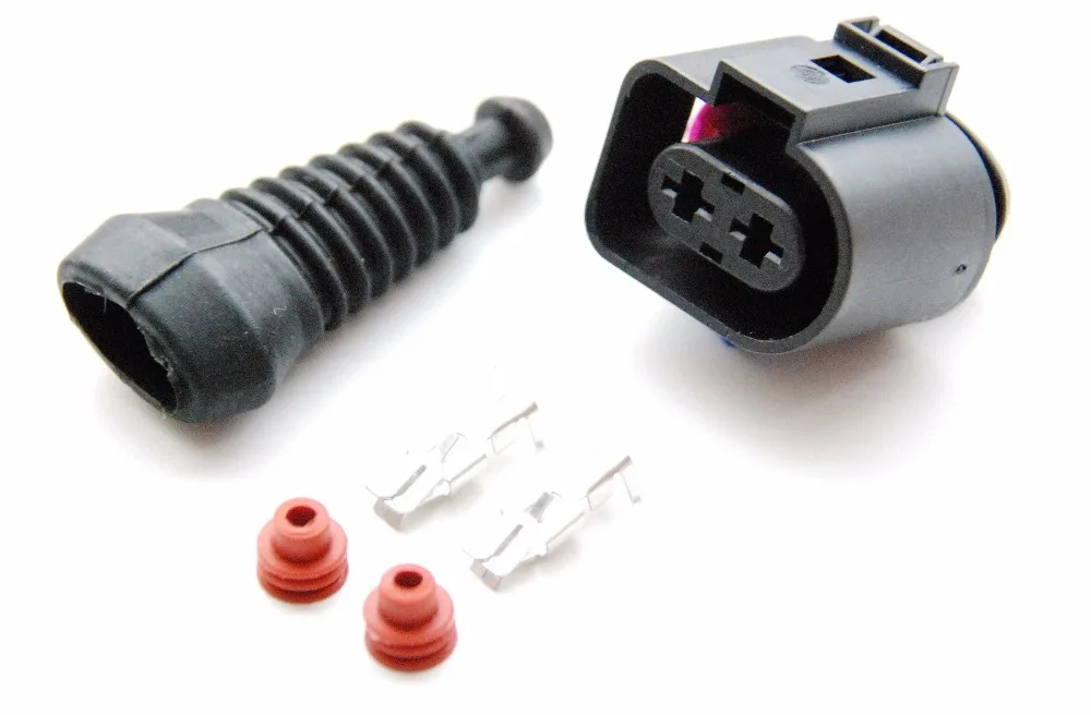 10pcs/lot 2 Pin/Way Polig STECKER Electronic Fan Connector Plug With ...