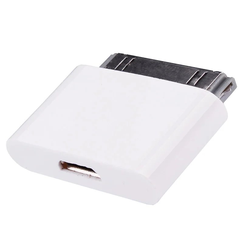 Micro USB Female to 30 Pin Male Adapter for iPhone 4 4S iPad 3 iPod ...