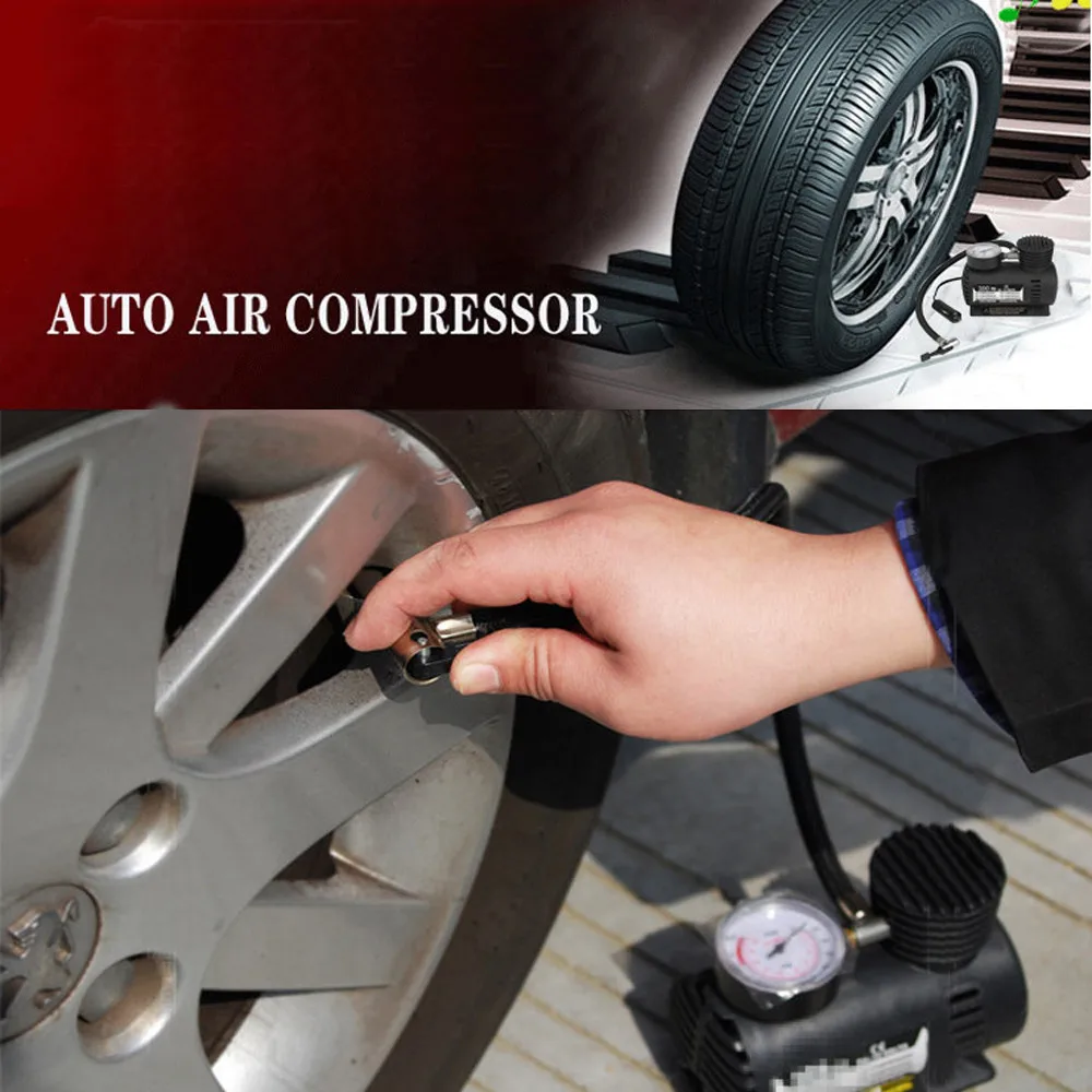 Compressor de ar elétrico para encher pneus de carro, 12v, portátil, 300 psi xr, bomba para ...
