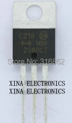 Mbr2060ct MBR2060 20a/60ボルト20a/60ボルトto 220 rohsオリジナル20ピース/ロット送料無料 ...