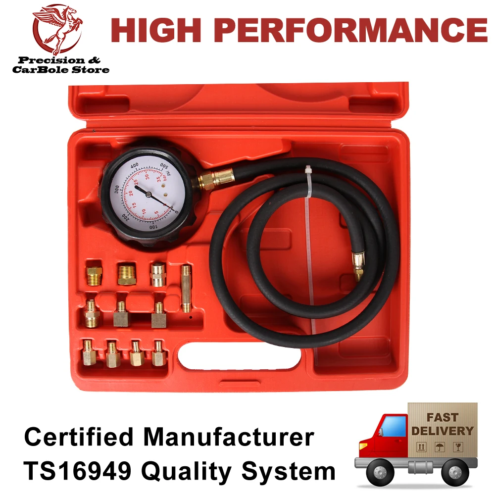 Petrol Gas Engine Cylinder Compression Tester Kit, Automotive Oil ...