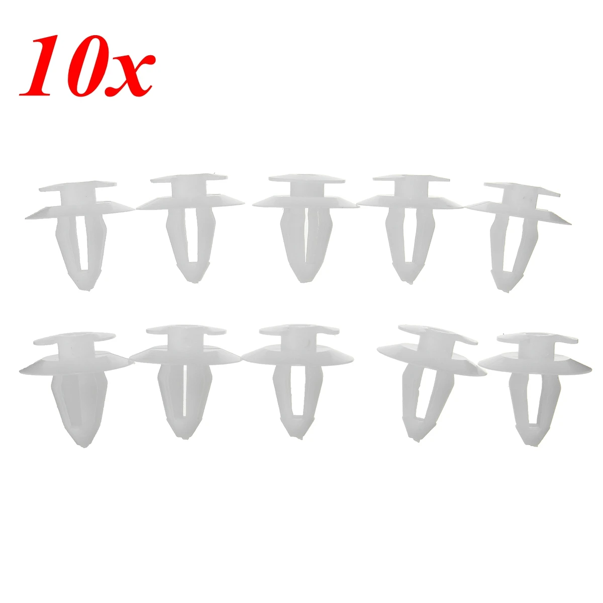 10pcs 8mm White Inner Door Trim Panel Clips Retainer Fastener for ...