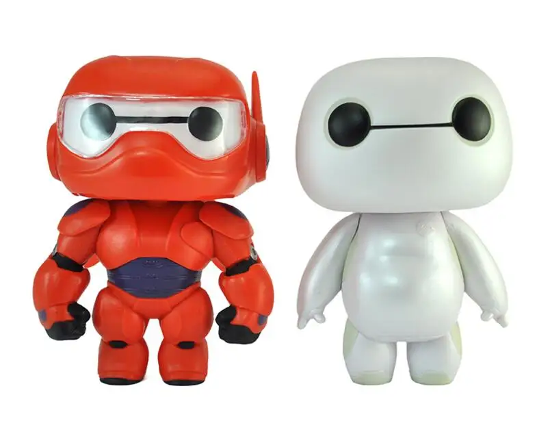 Big Hero 6 Baymax Kawaii VINYL 10cm Action Figure Toys-in Action & Toy ...