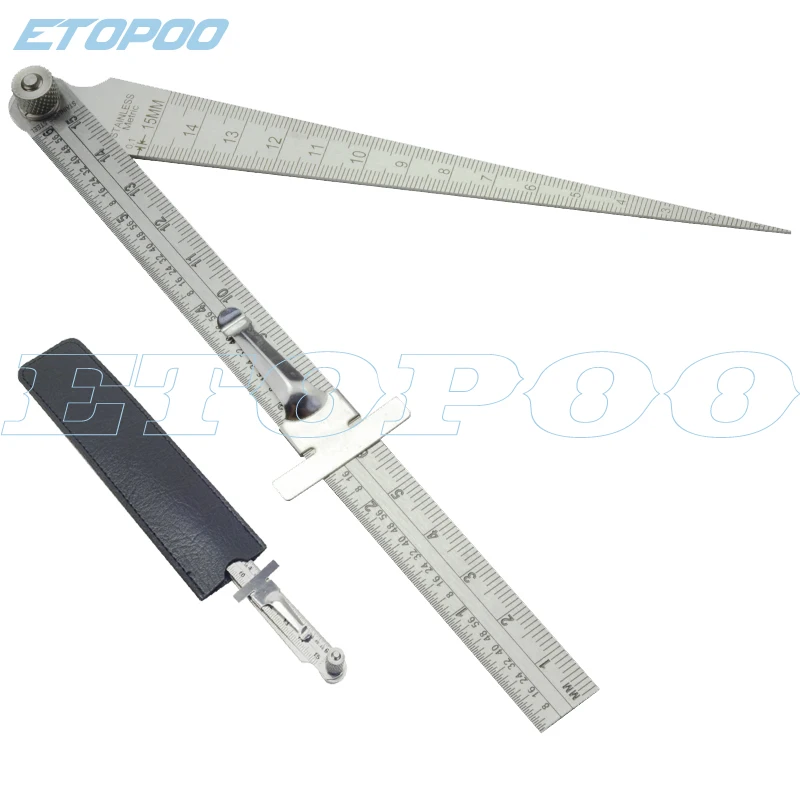 Stainless-Steel-Taper-Welding-Gauge-Gage-ruler-Test-Welder-with-150mm ...