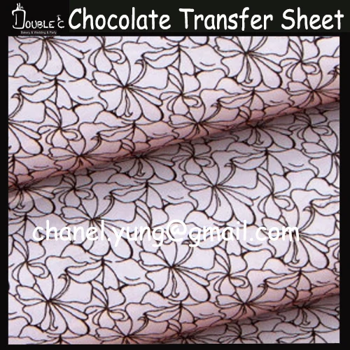 10PCS 32x21cm Flower Chocolate Transfer Sheet,DIY Chocolate Mold ...