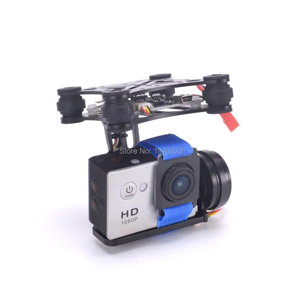 RTF FPV Lightweight Gopro3 4 2 Axis Brushless Gimbal Board with Sensor ...
