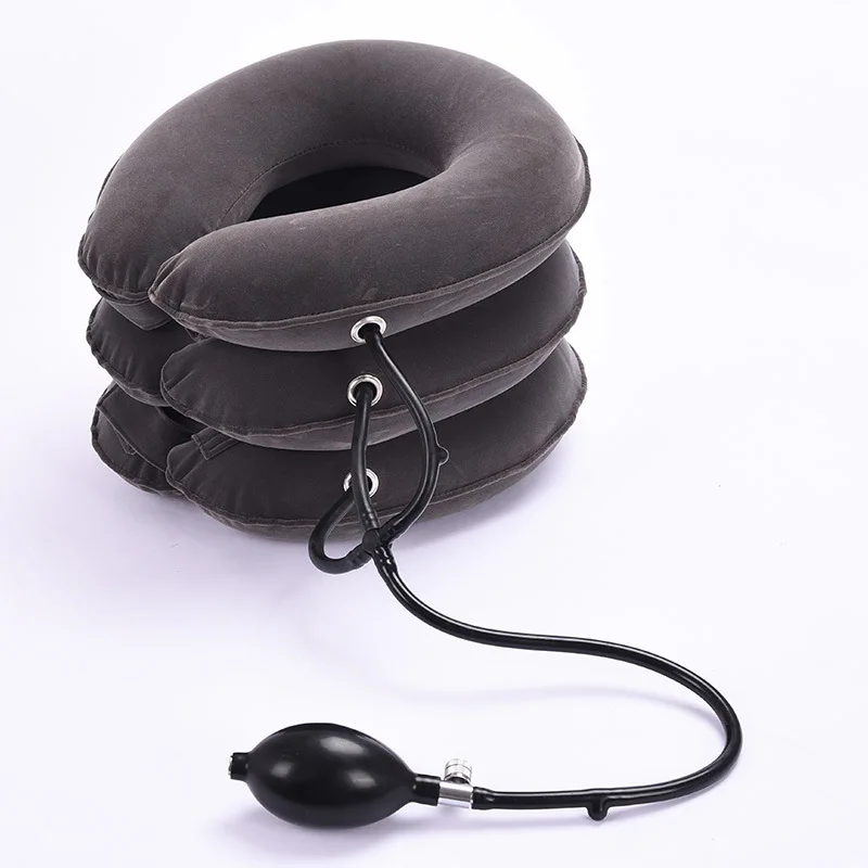 Neck Cervical Traction 3 Layered Device Inflatable Neck Support Head ...