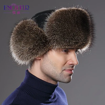 Aliexpress.com : Buy 2018 Winter new arrival real fur hat for men ...
