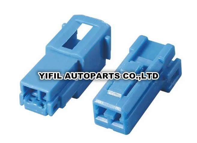 100sets/lot 2 Pin/Way Female And Male Plastic Housing Connector Plug PA ...