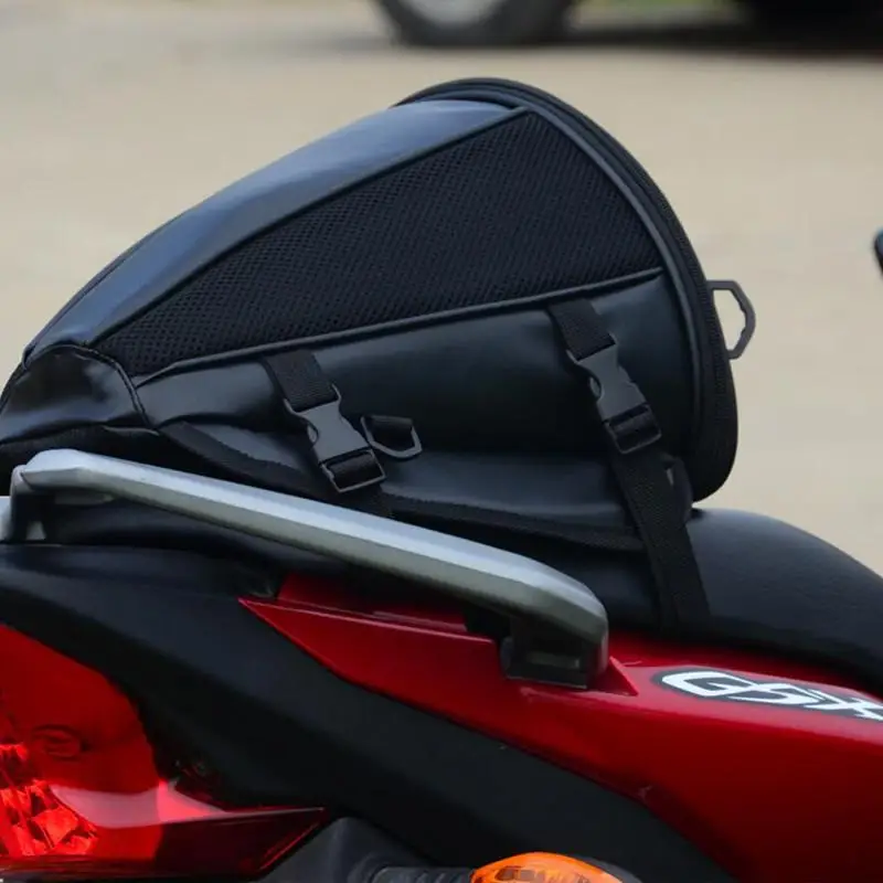 Motorcycle Rear Seat Bag Waterproof Luggage Tail Bags Helmet Saddlebag ...