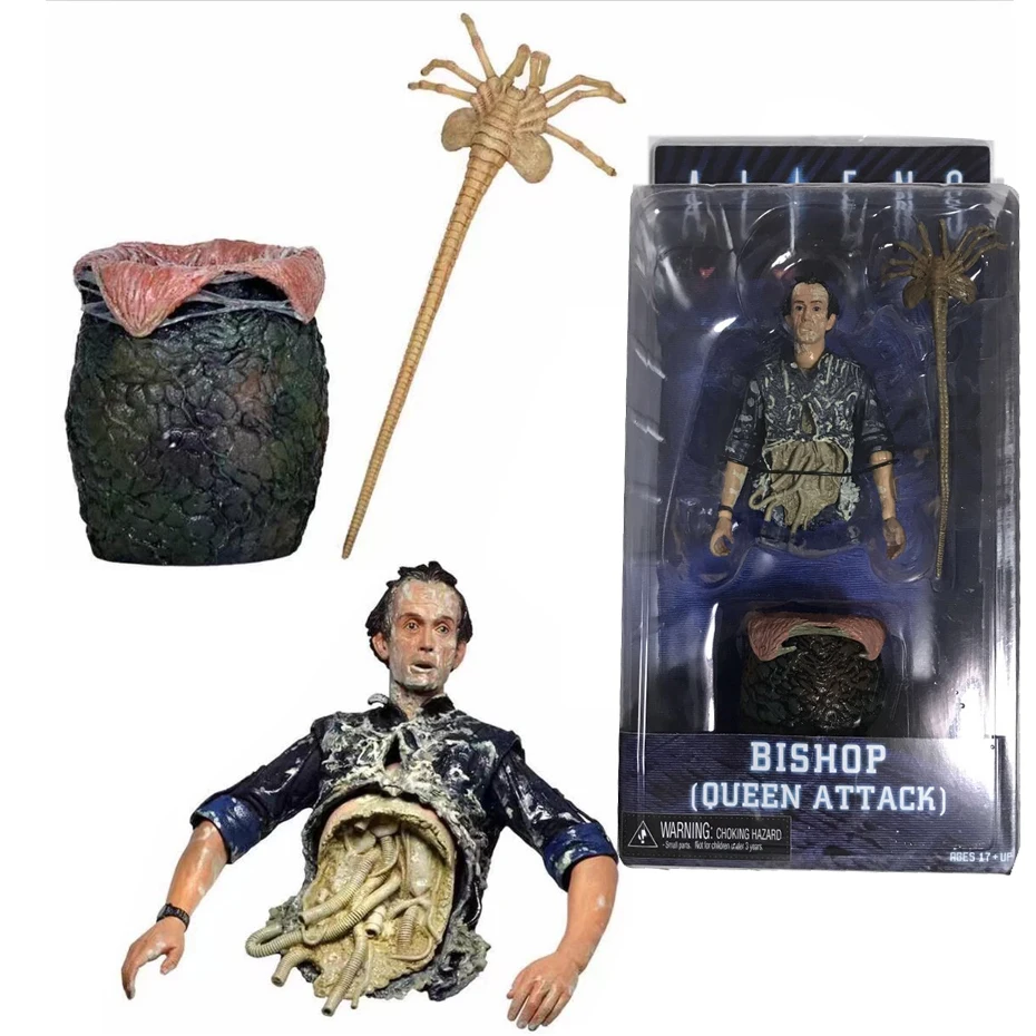 Movie Aliens Figure Bishop Queen Attack Alien Pvc Action Figures Doll ...