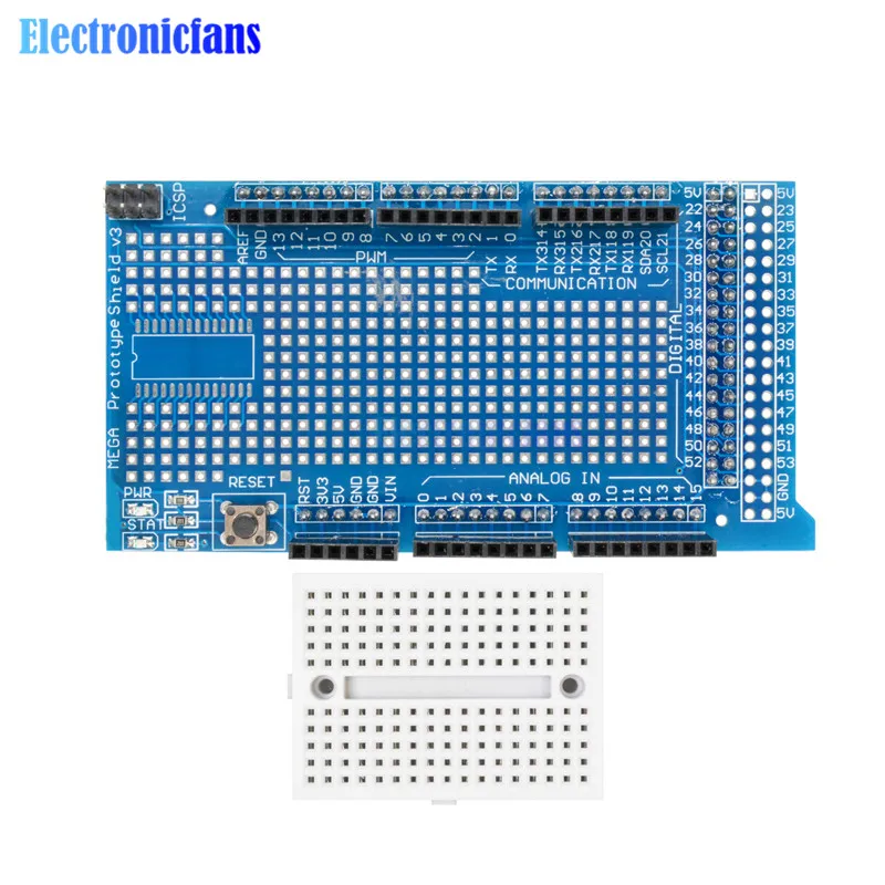 【KAMDSS015】170 Tie PointS Proto Prototype Shield V3.0 V3 3.0 Expansion Development Board + Mini ...