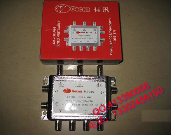 LNB voltage selected multiswitch MS 3801, DiSEqC 3 in 8 out, Switch ...