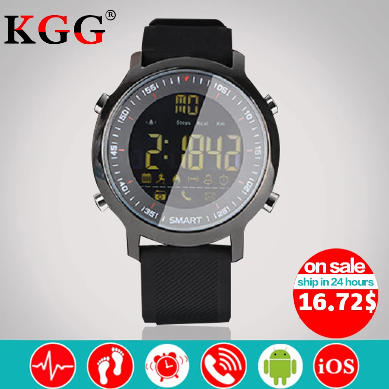 Buy Online EX18 Sport Smart Watch IP68 Waterproof 5ATM Passometer ...