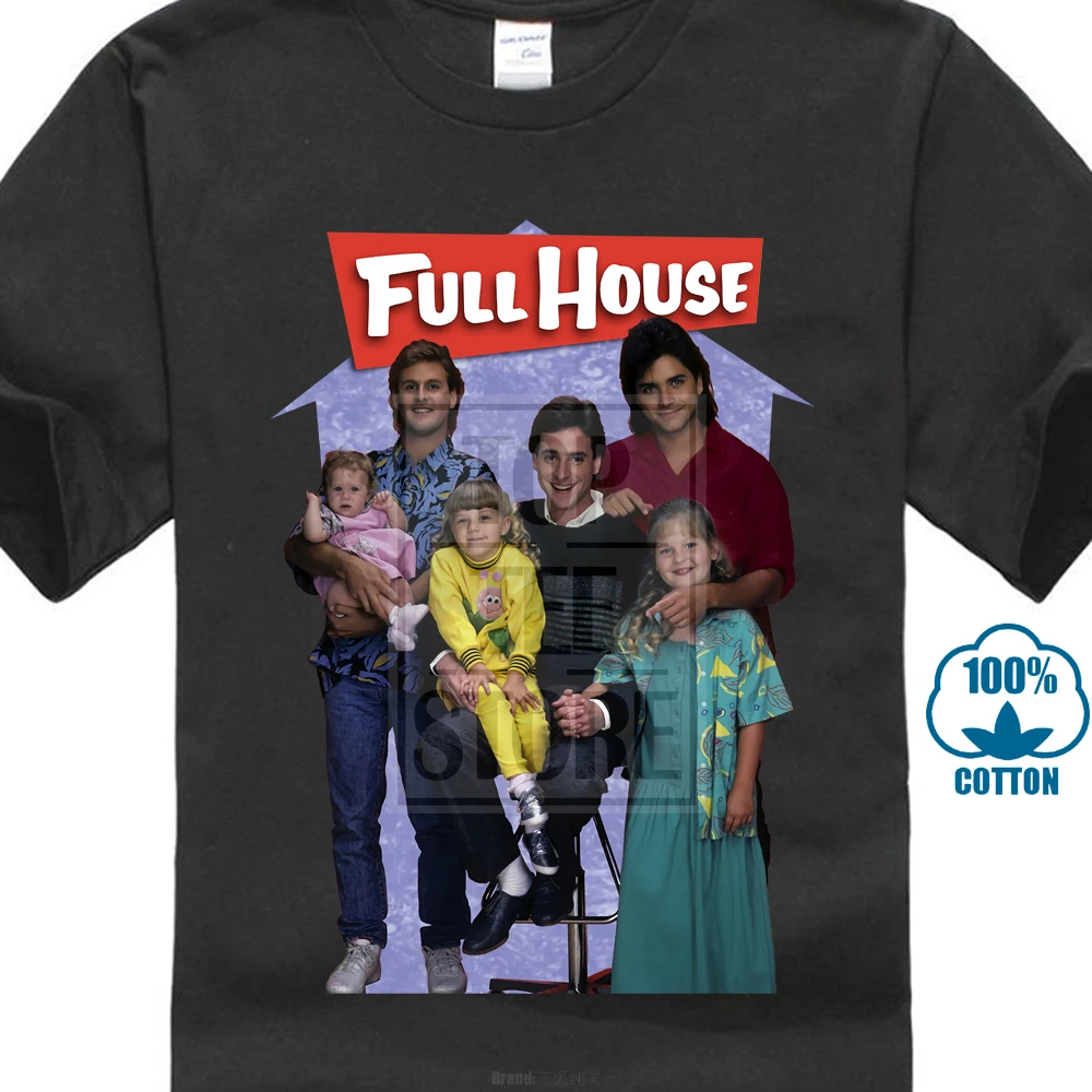 Full House V2 Poster T Shirt White Sky Blue Yellow K Green All Sizes S ...