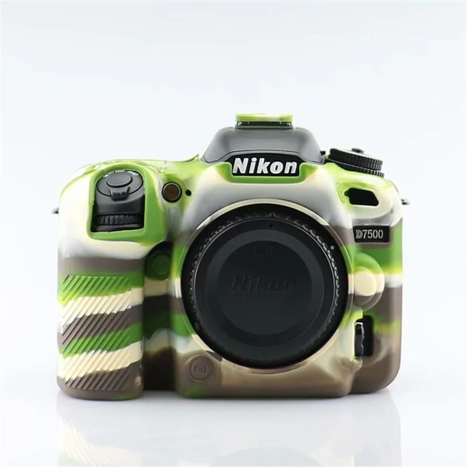 Best Soft Silicone Camera Body Cover For Nikon D7500 Armor Skin Case ...