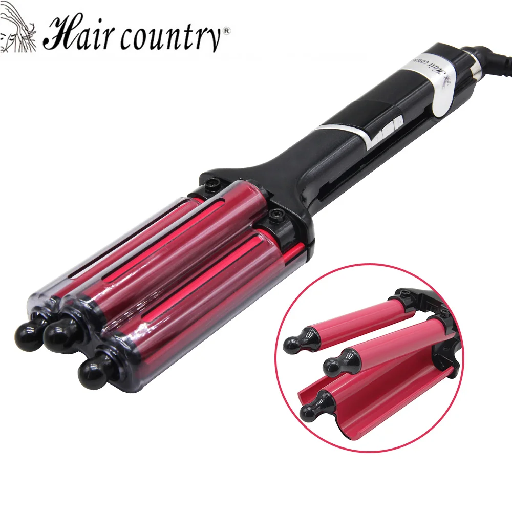 Hair Country Curling Iron Hair Curler 110 220V Perm Splint Titanium ...