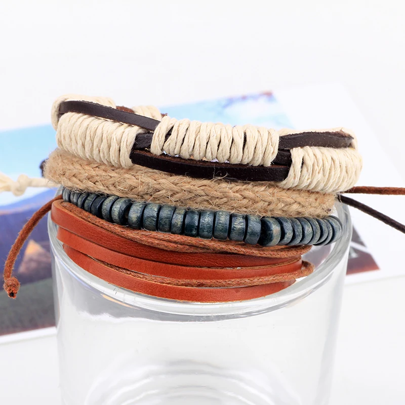 MJARTORIA, многослойные кожаные браслеты для женщин, браслет из ...