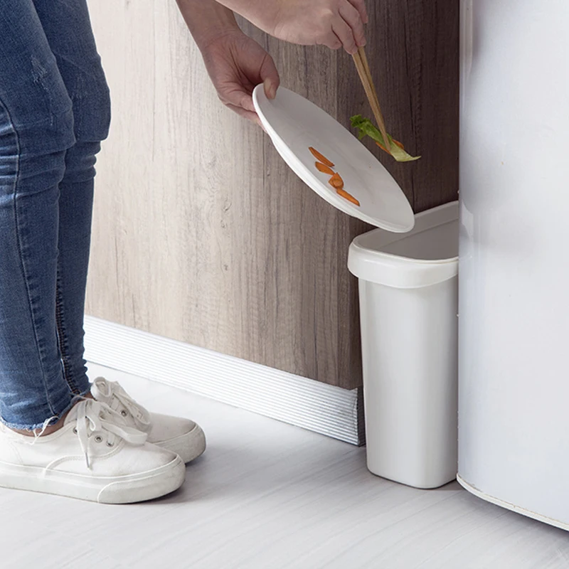 Coverless Narrow Bathroom Trash Can Waste Bin Kitchen Office Home ...
