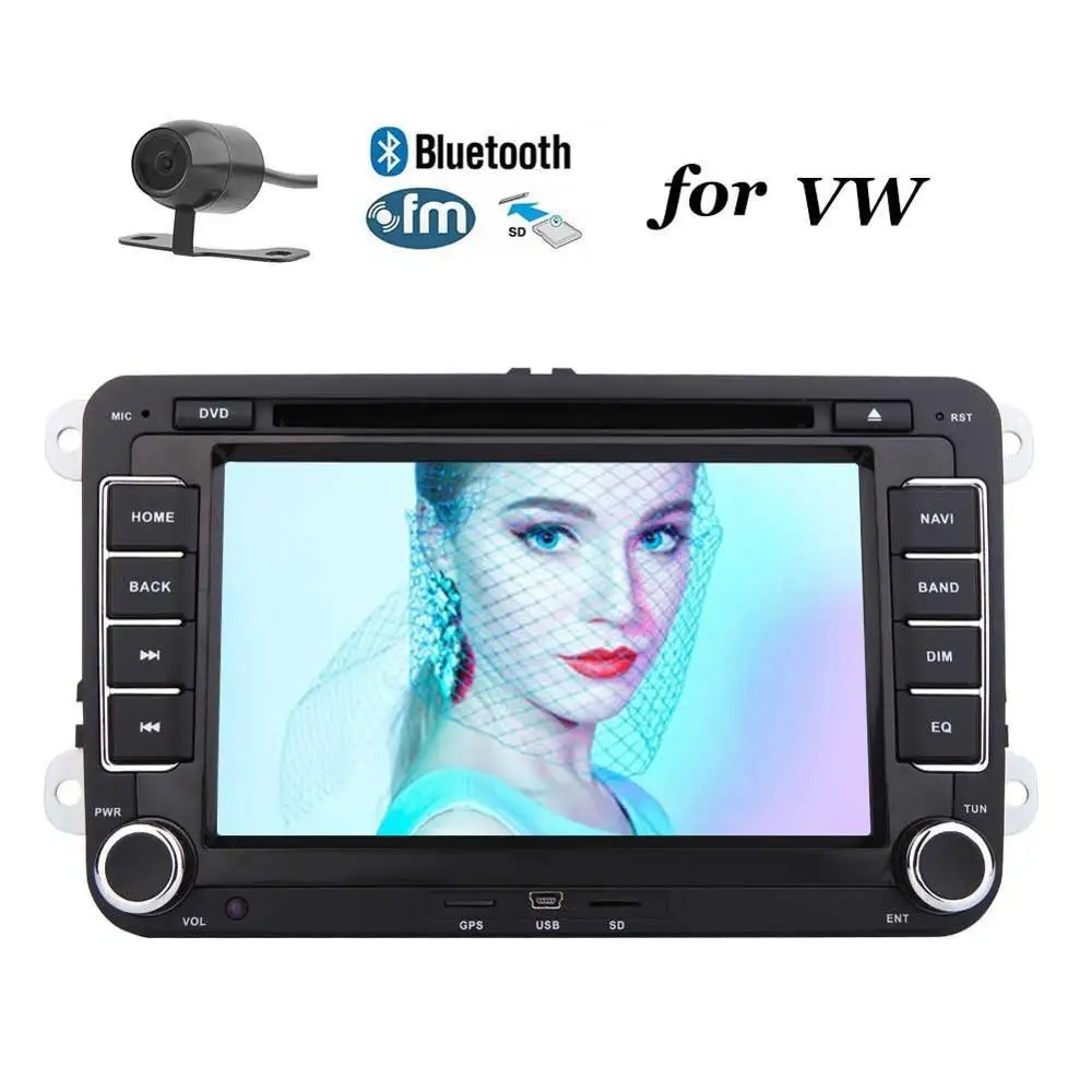Car gps Stereo Cassette Navigator 2 Din Radio Multimedia DVD Player LCD ...