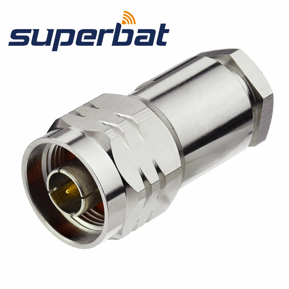 Superbat N Type male plug straight connector clamp for RG214,RG8,LMR400 ...