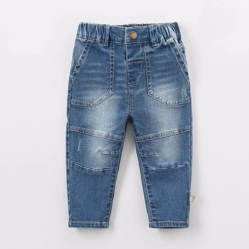 Merk 2017 Lente kind kid baby boy meisje jeans elastische stof unisex ...