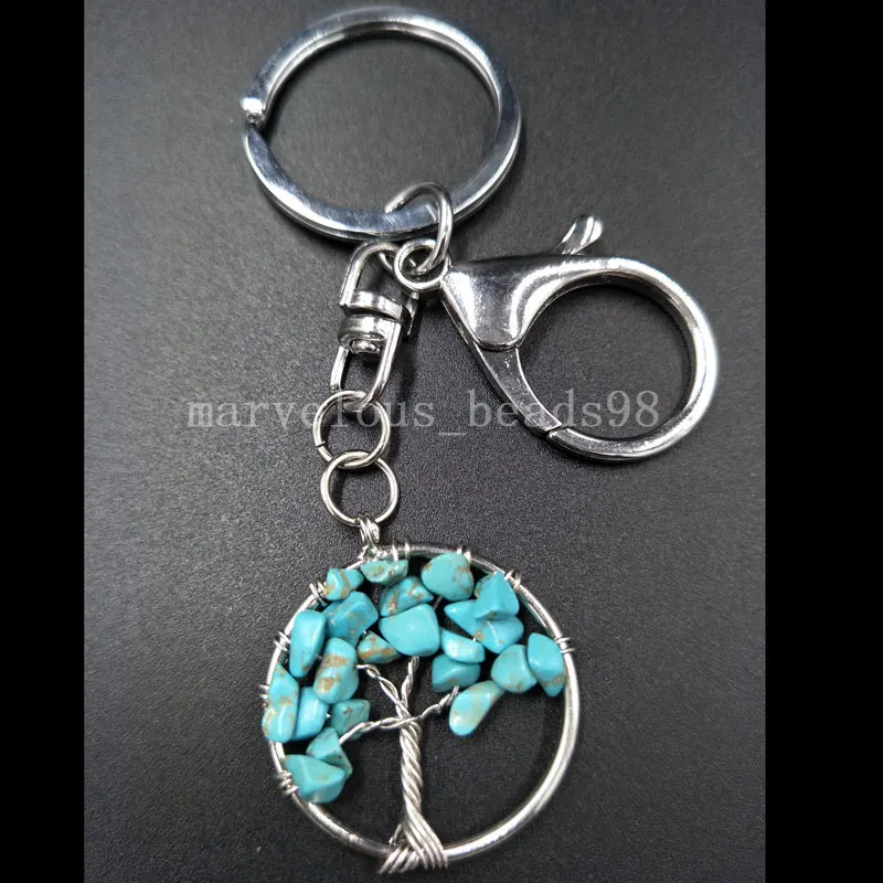 Free-Shipping-Beautiful-jewelry-Tree-of-life-Howlite-Wire-Wrap-Round ...