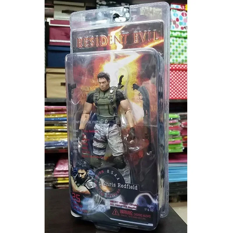 21CM Resident Evil Figure 5 Chris Redfield Action Figure PVC Model ...