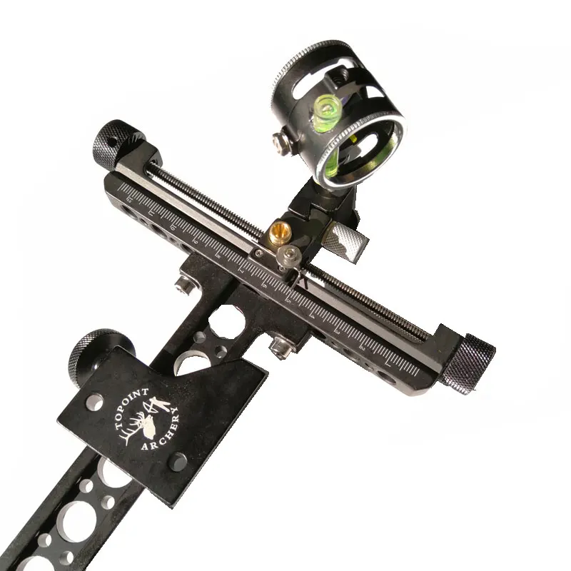 Archery Compound Bow Sight 1 Pin 0.059" Micro Adjust Long Pole Hunting ...