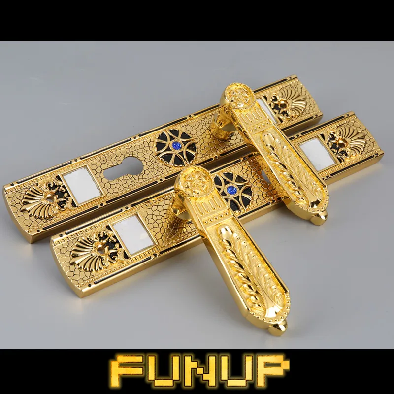 GOLD PLATED CLASSIC FANCY DOOR HANDLE ITALY DESIGN-in Door Handles from ...