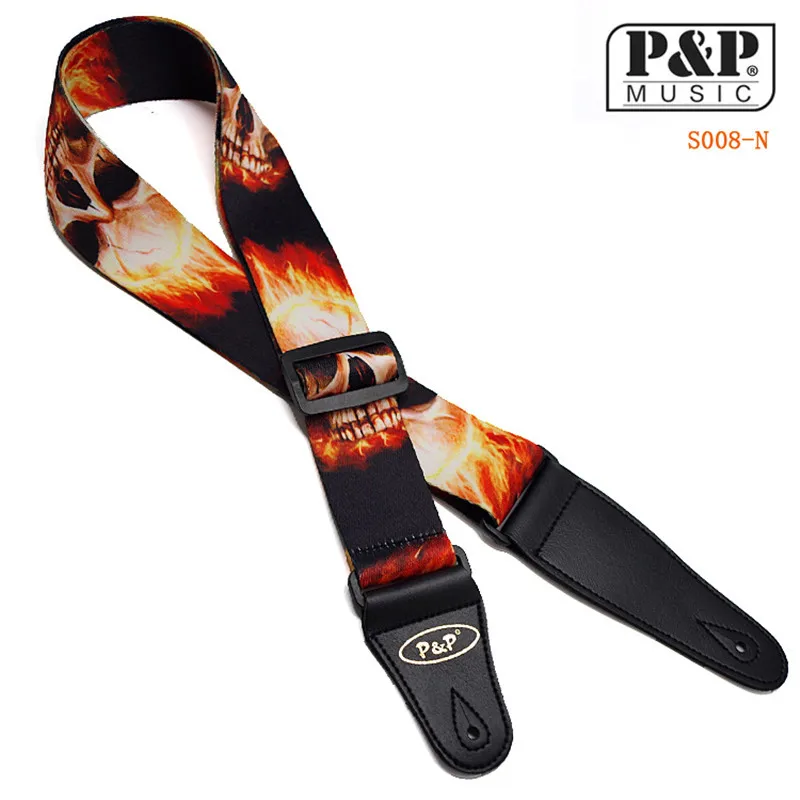 Pandp Special Folk Guitar Straps Personality Bass Straps Electric Guitar Straps Wood Guitar