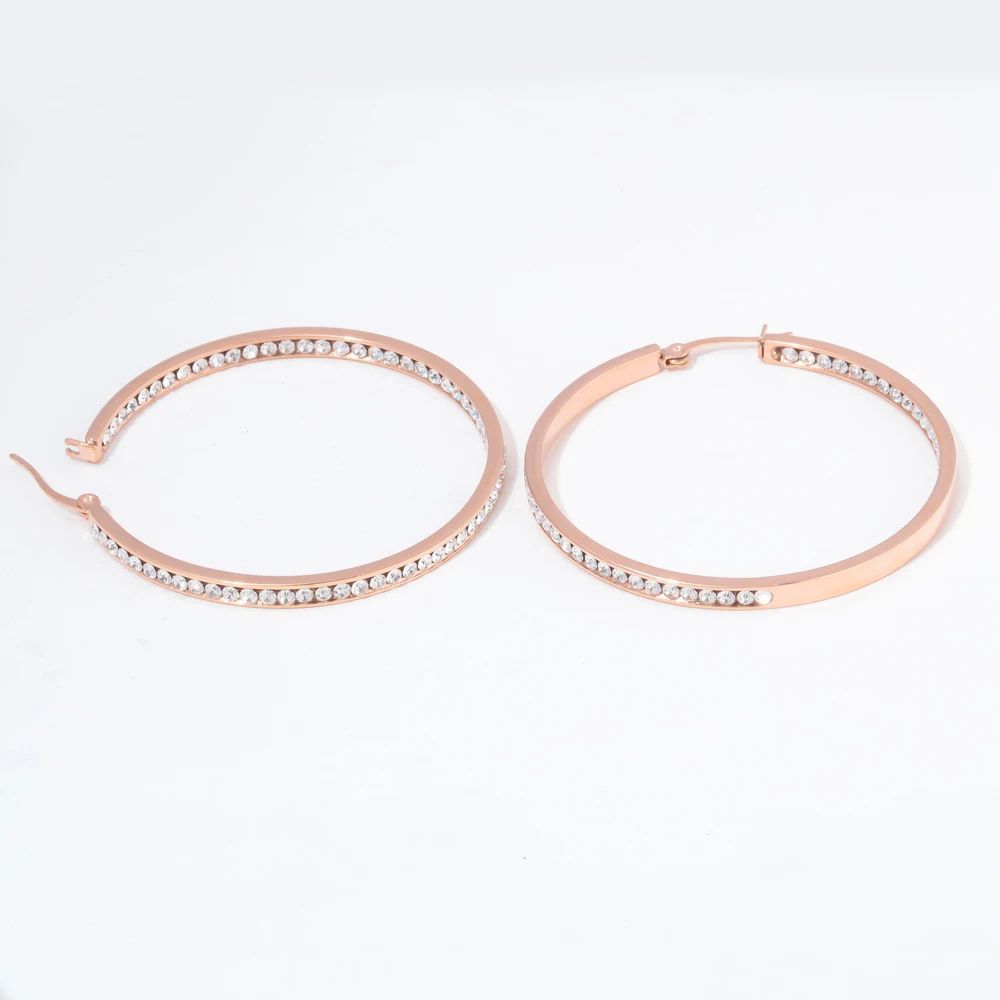 CiNily Lavish большие прозрачные серьги-кольца с кубическим цирконием ...