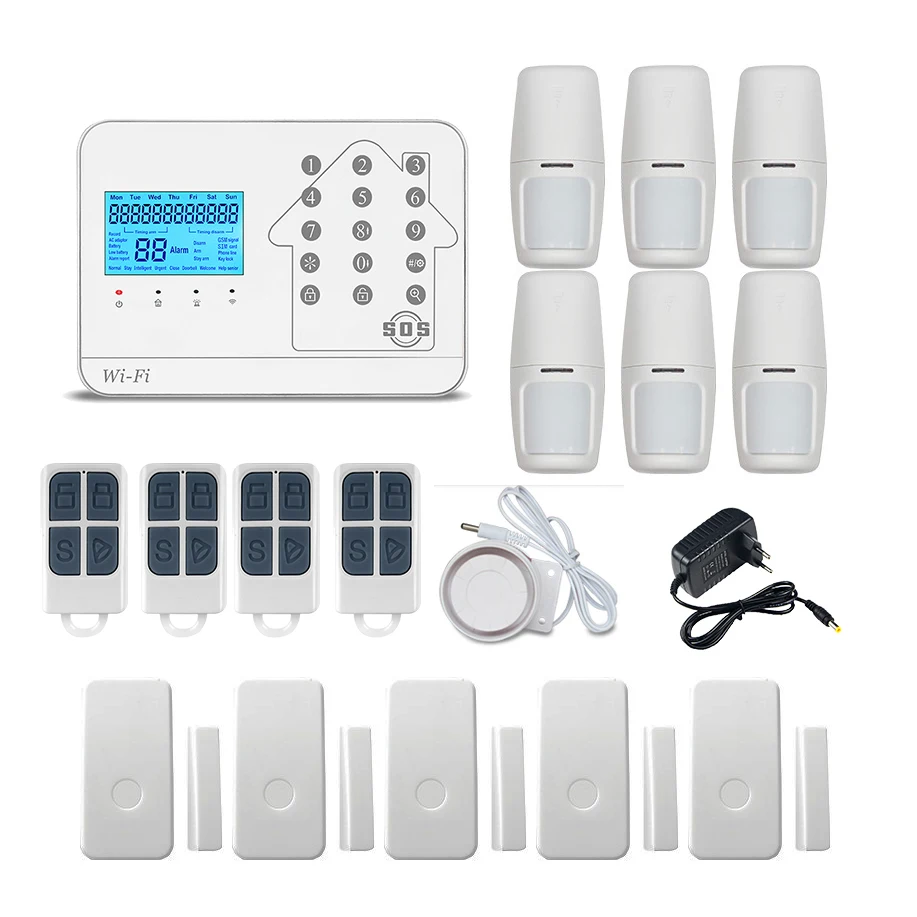 Wifi Alarm System Pstn App Control Wireless Gsm Home Security Alarm ...